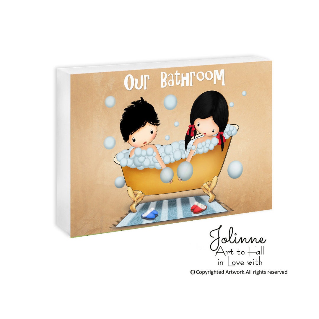 Kids Bathroom Sign,personalized Kids Bath Sign,kids Bathroom Decor ...