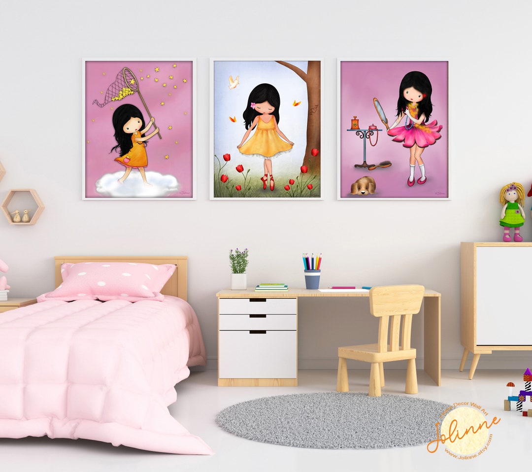 Girls Room Art, Set of 3 Pictures for Girls Room,granddaughter Room ...