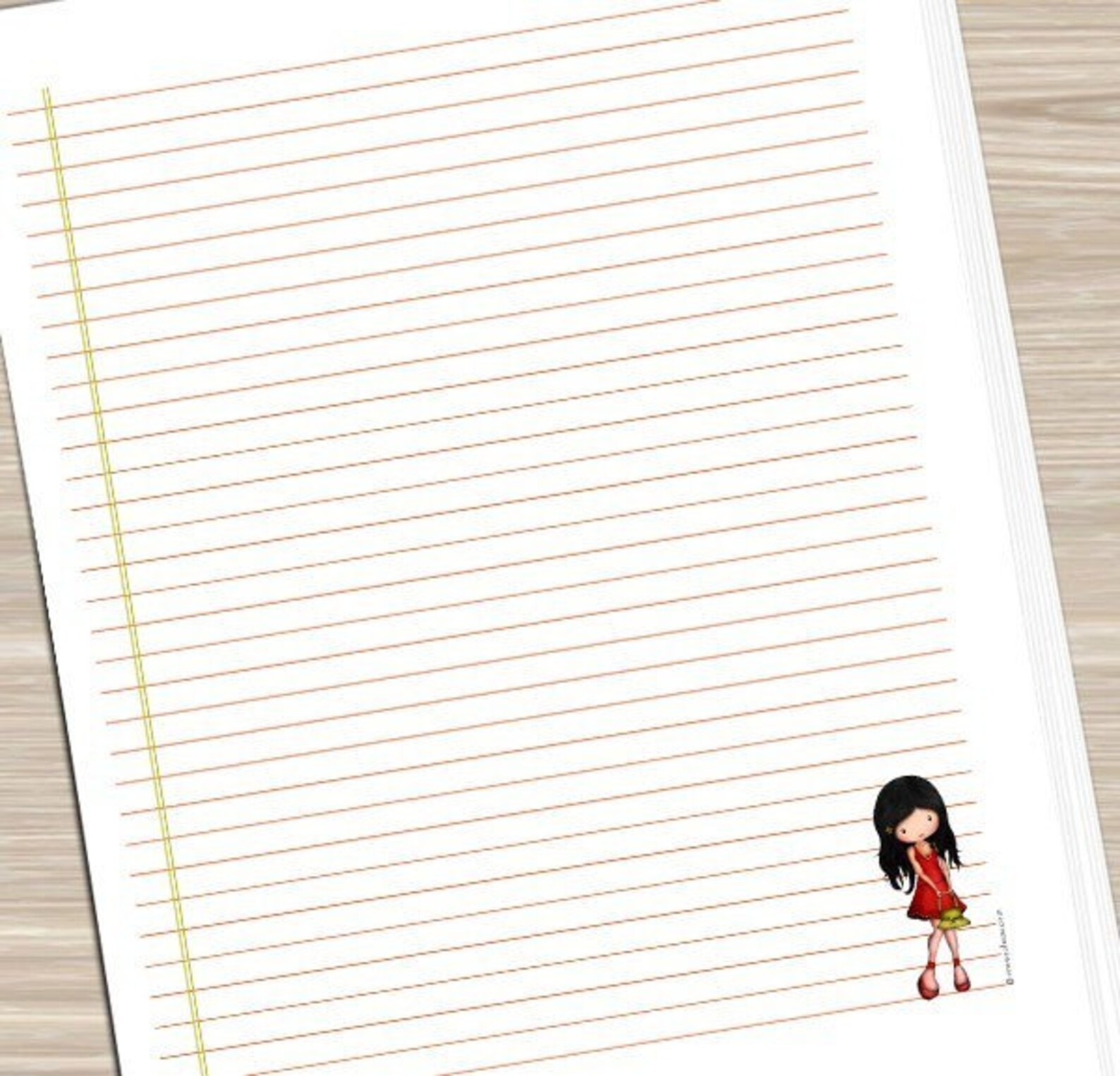 Printable Papers Binder Filler Set Downloadable File for | Etsy