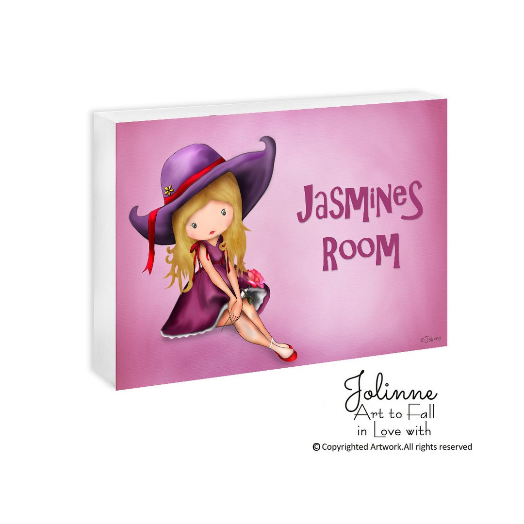 Girls Room Name Plaque,custom Name Gift for Kids,children's Room Door ...