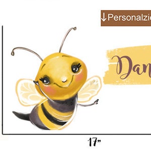 Custom Bee Decal,custom Bee Sticker,custom Baby Vinyl Decal ...