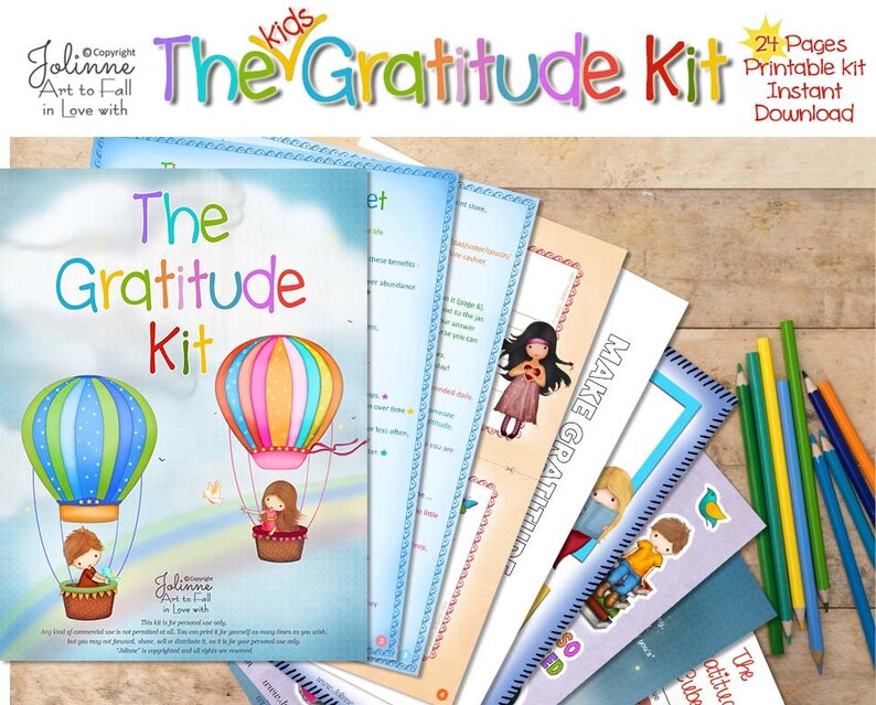 Gratitude Kit for Kidsactivity Kit for Kidprintable Kit for - Etsy