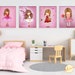 Set of 4 Posters for Girls Room,girls Room Art Posters,pink Girls Room ...
