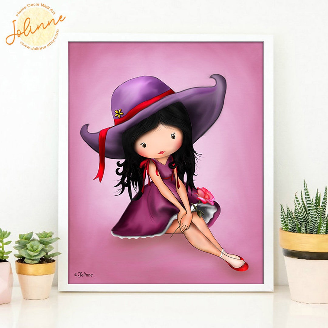Posters for Girls Room,toddler Girl Bedroom Decor,art Girls Room Pink ...