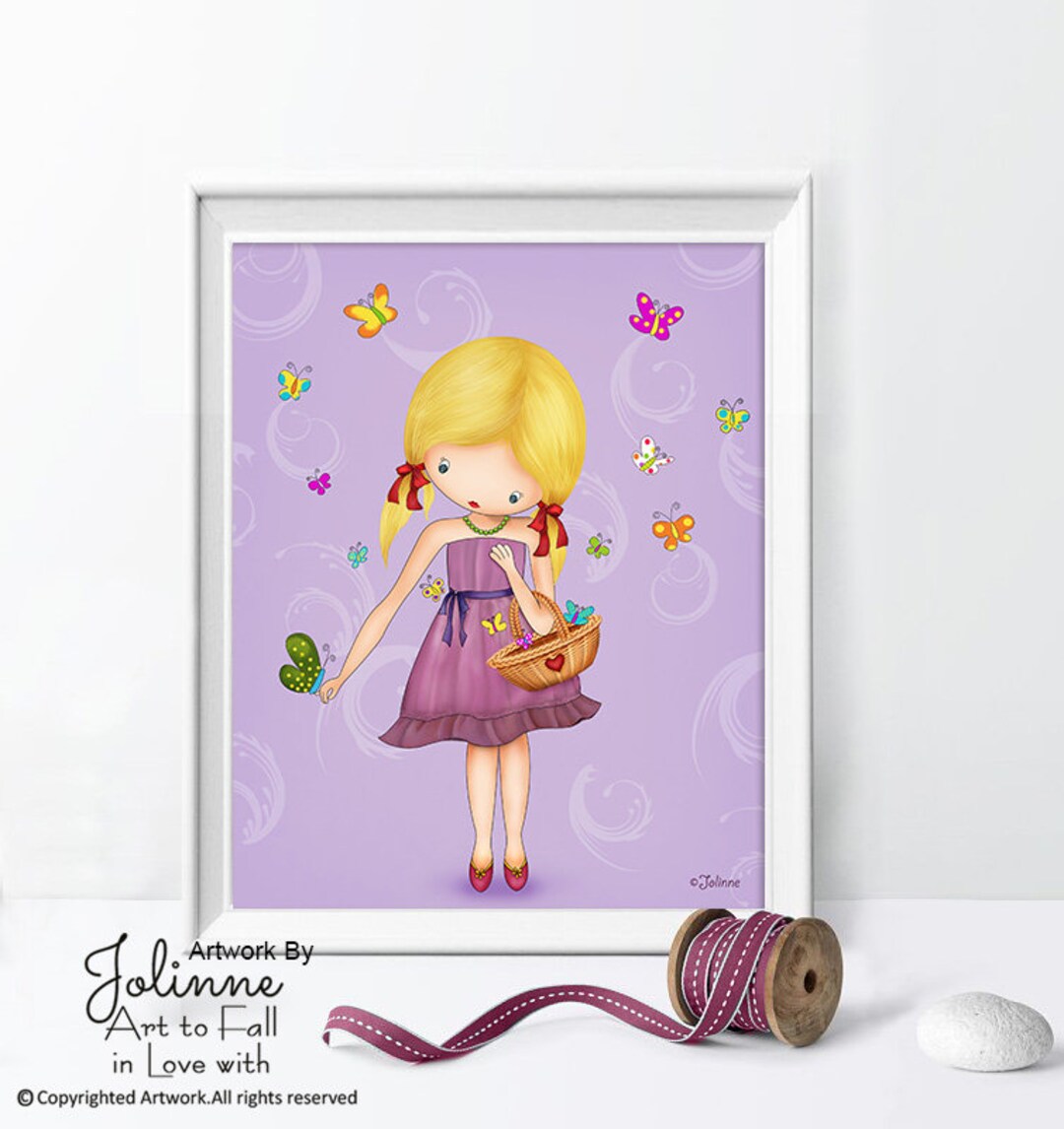 Little Girl Room Decor,art for Little Girl Room,kid Wall Art Girl ...