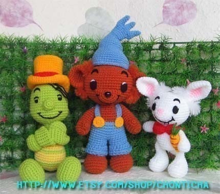 BAMSE and FRIENDS PDF Crochet Pattern - Etsy Sweden