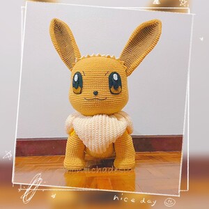 Eevee Amigurumi Crochet Pattern: 22" Plush Doll Tutorial (PDF Download ...