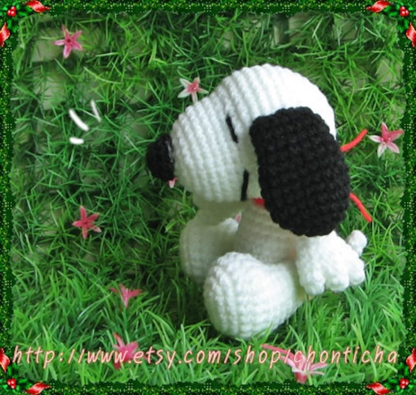 Snoopy 5 Inches PDF Amigurumi Crochet Pattern - Etsy