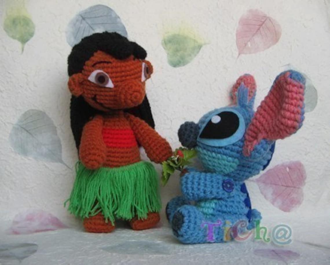 Lilo and Stitch set PDF crochet pattern | Etsy