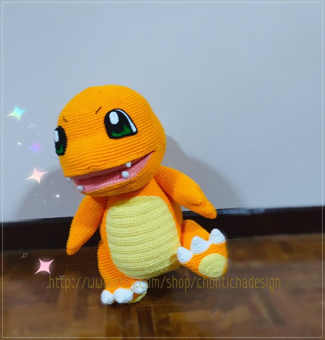 Pokemon Charmander 22 Inches - PDF Amigurumi Crochet Pattern - Etsy