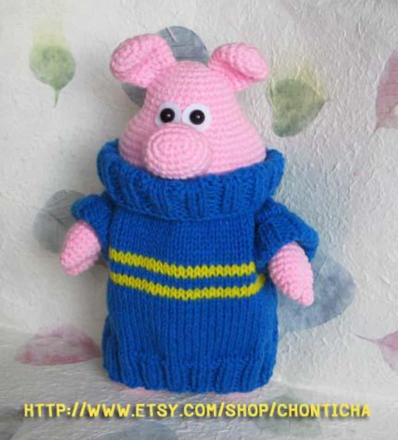 Paxton Pig Crochet Pattern: Timmy Time Inspired Plush Doll (PDF ...