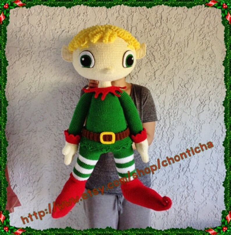 ELF Boy 32 Inches PDF Amigurumi Crochet Pattern | Etsy