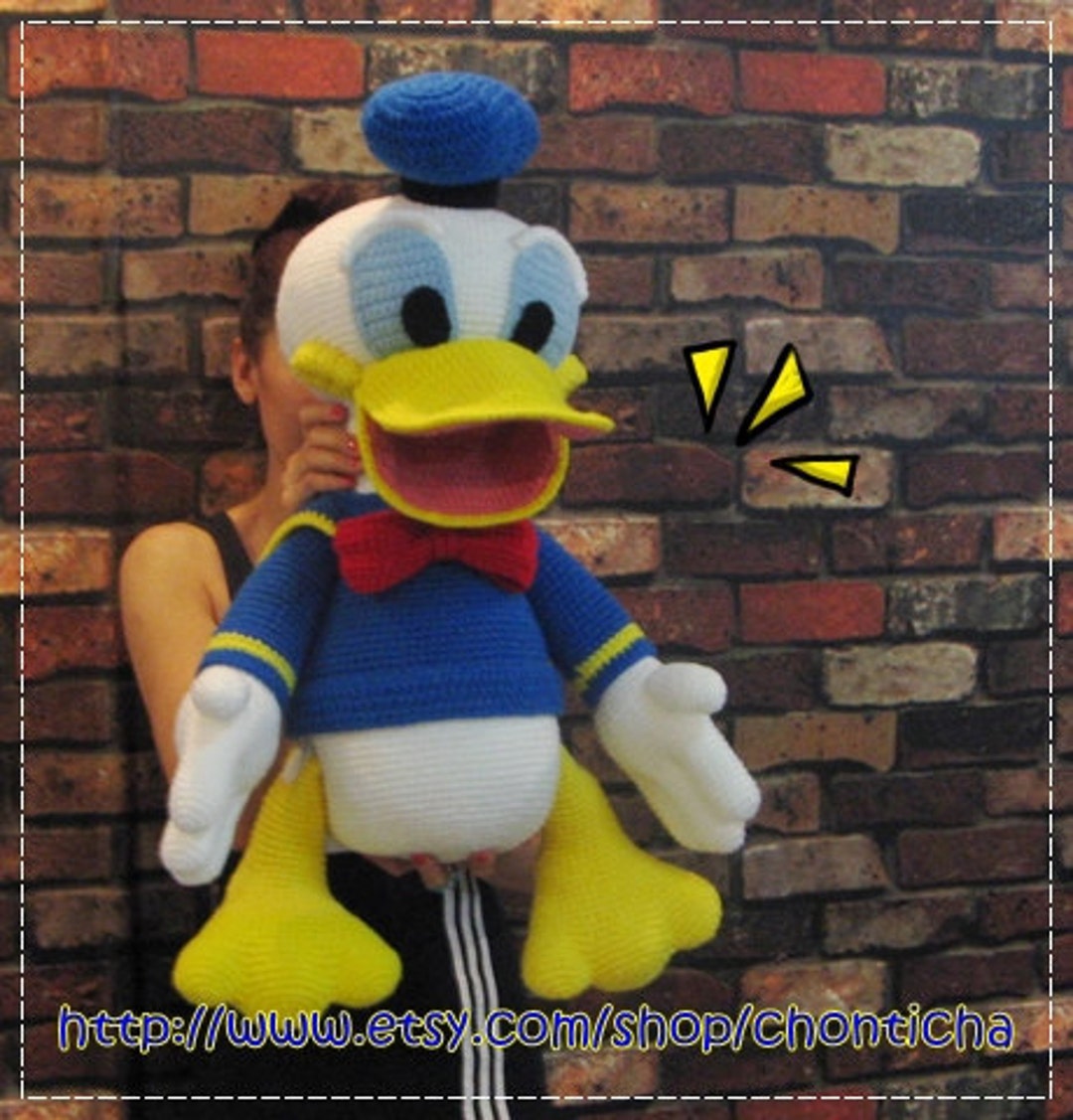 Giant Donald Duck 30 Inches - PDF Amigurumi Crochet Pattern - Etsy