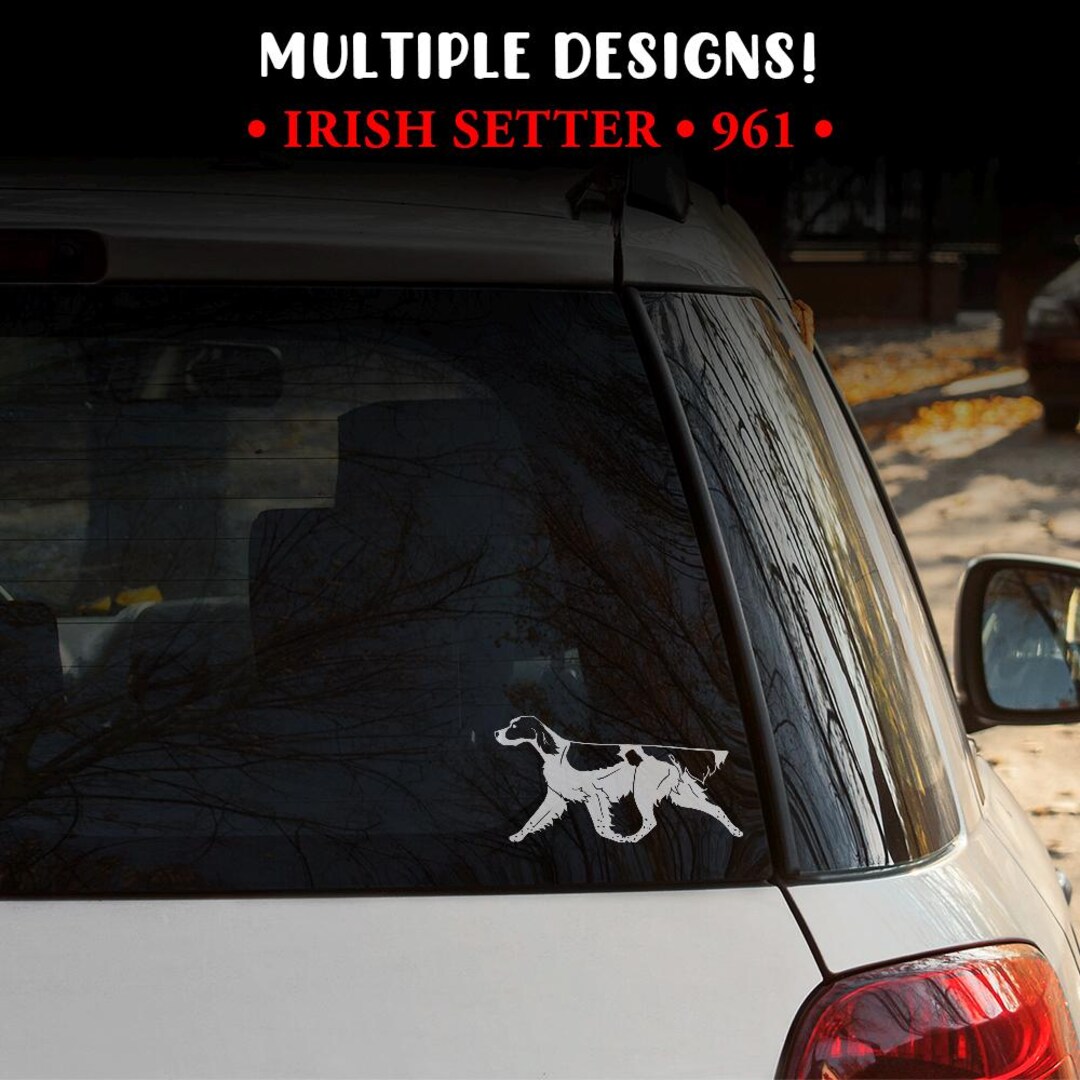 Irish Setter Sticker - MULTIPLE DESIGNS! | Dog Decal | Home Decor ...