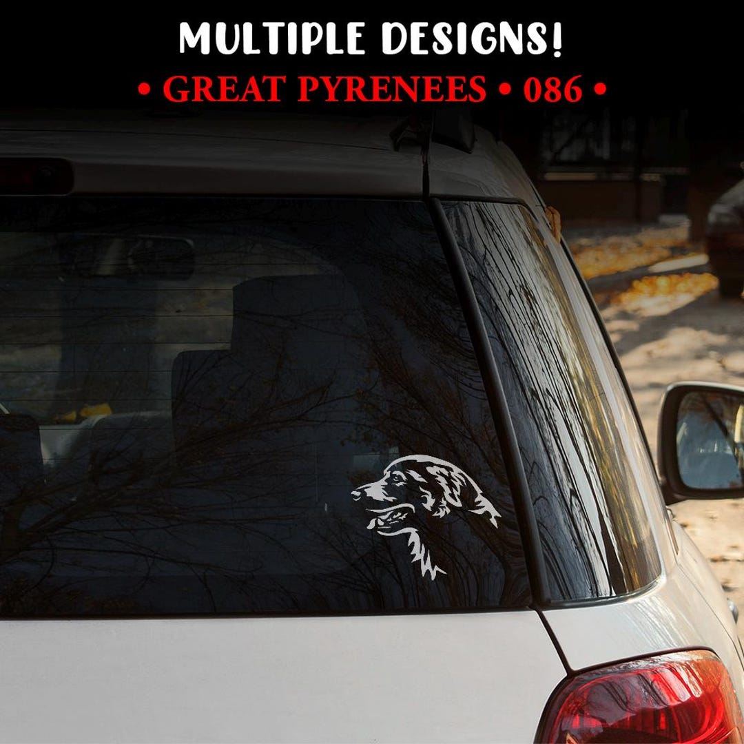 Great Pyrenees sticker - MULTIPLE DESIGNS! | Dog Decal | Home Decor ...