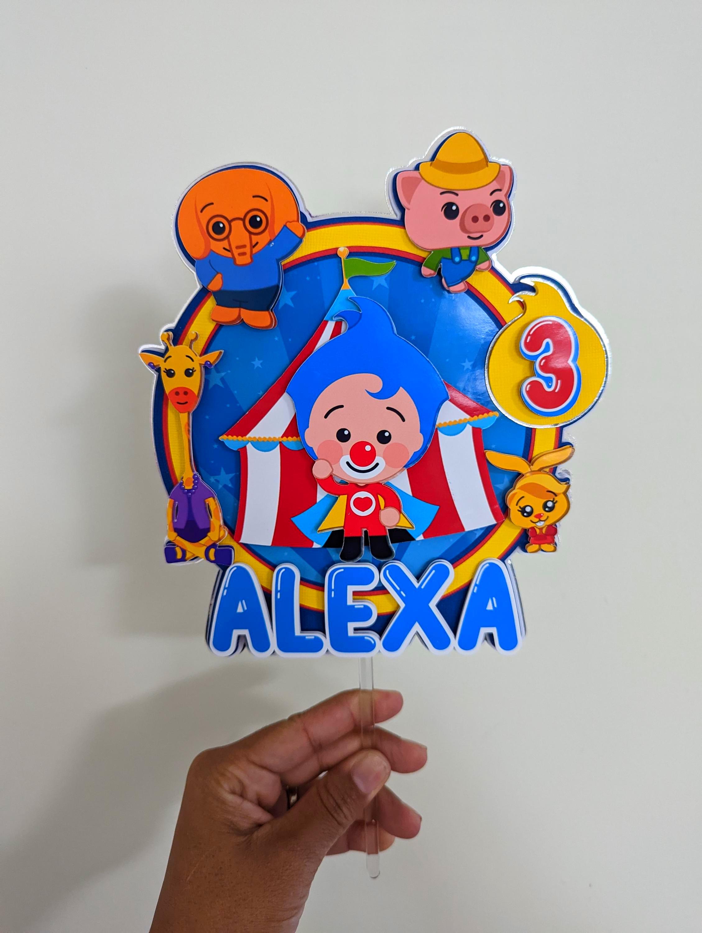 Plim Plim Party, Plim Plim Cake Topper, Plim Plim Birthday, Plim Plim ...