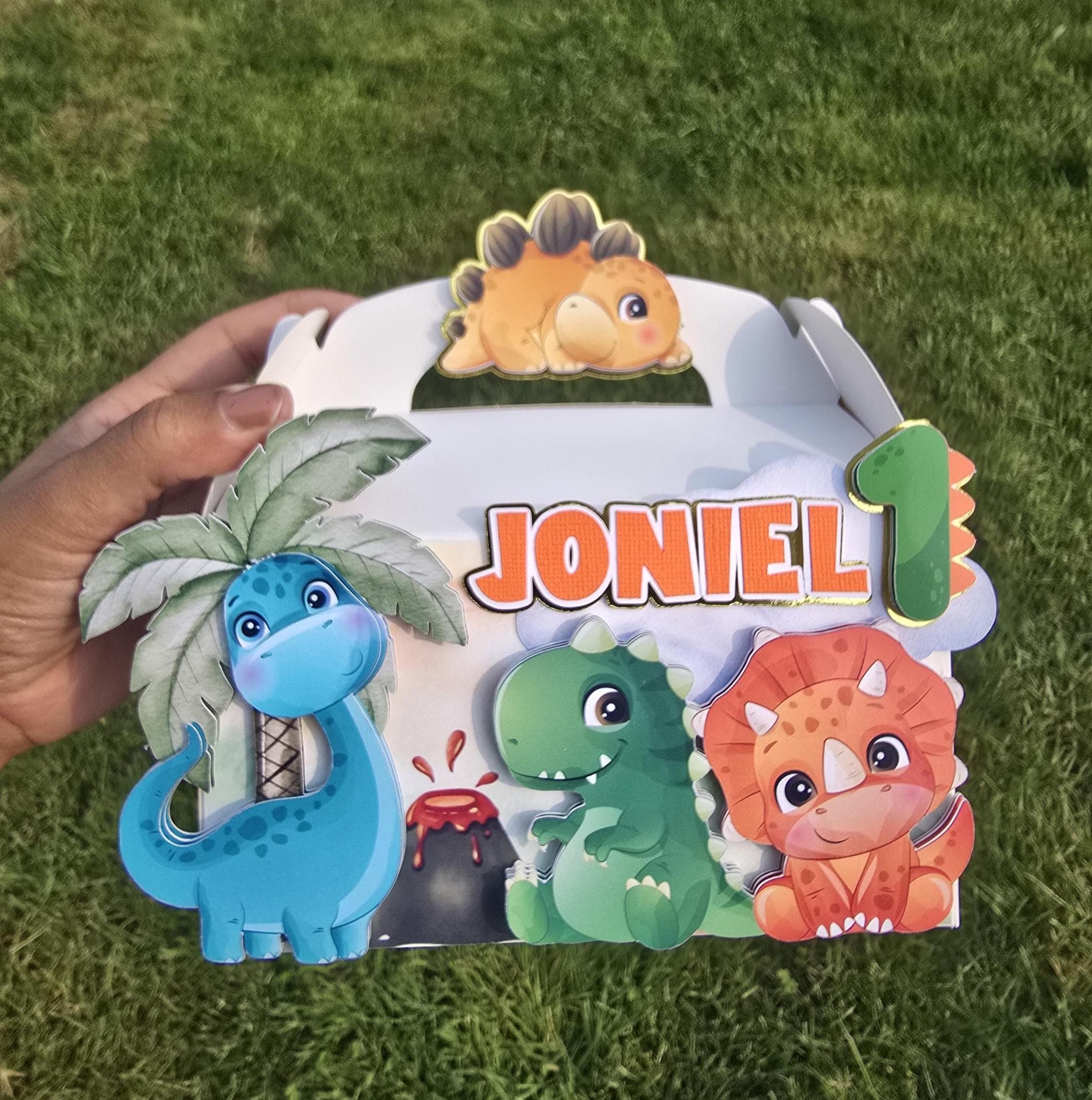 Dinosaur Birthday Party Favor Boxes - Dinosaur Gable Boxes - Dinosaur ...