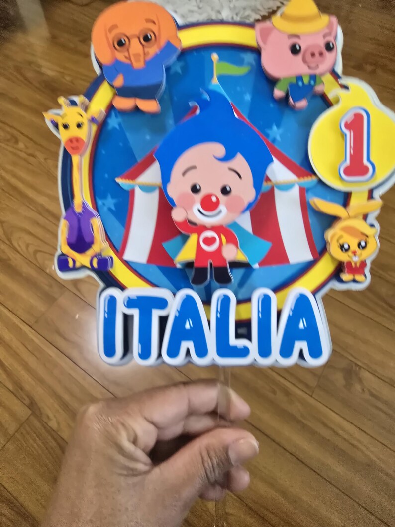 Plim Plim Party, Plim Plim Cake Topper, Plim Plim Birthday, Plim Plim ...