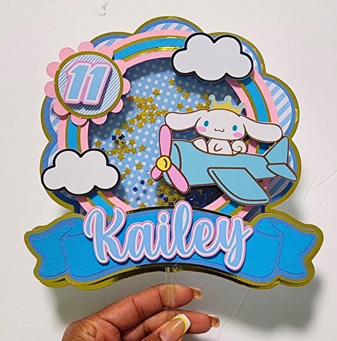 Cinnamon Roll Cake Topper Shaker , Cinnamon Birthday Cake, Cinnamon ...