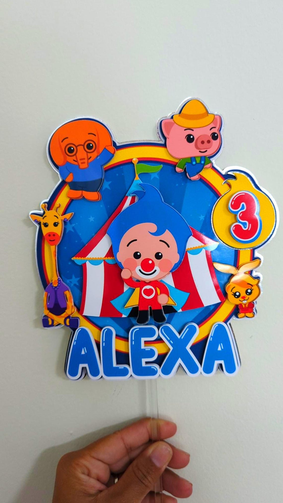 Plim Plim Party, Plim Plim Cake Topper, Plim Plim Birthday, Plim Plim ...