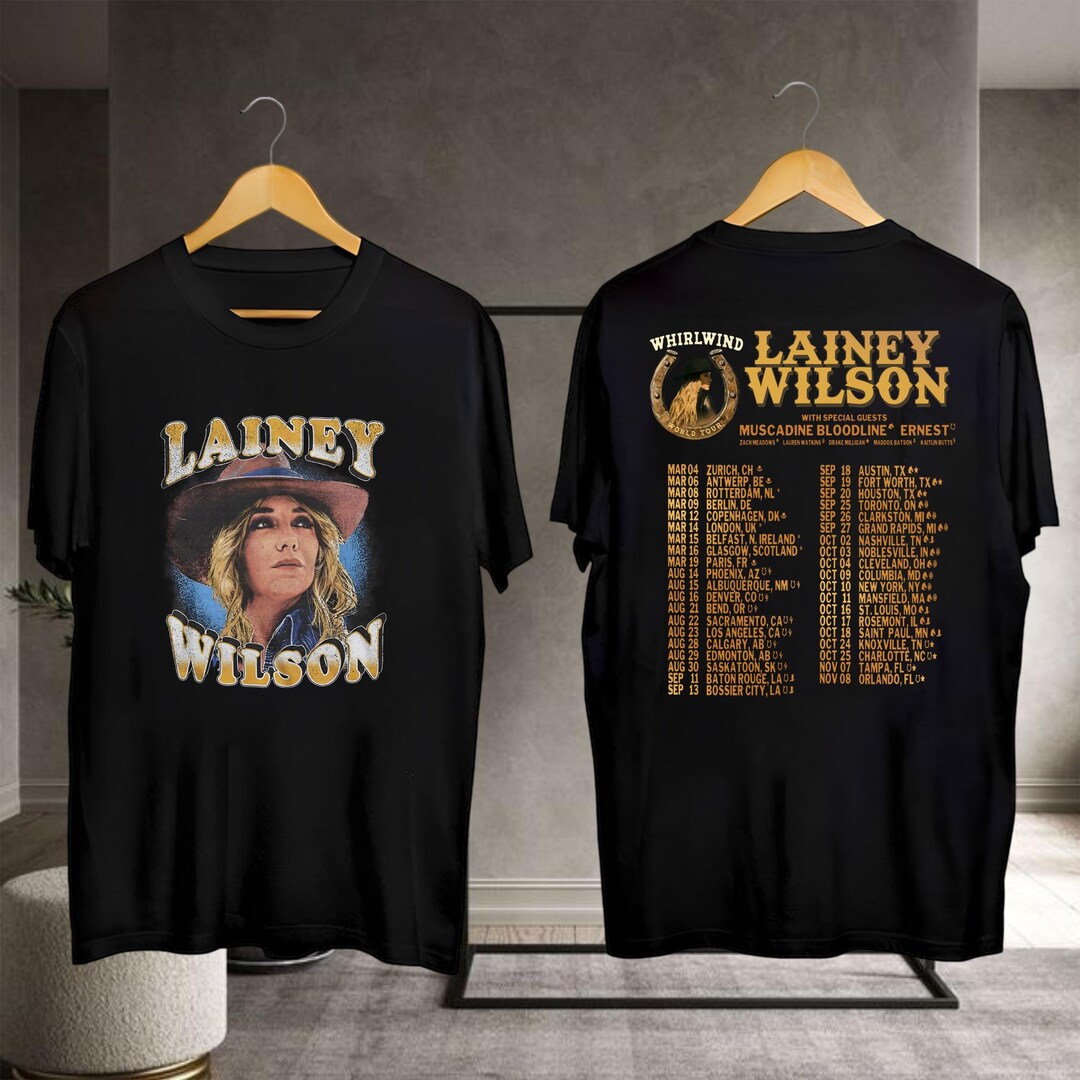 Lainey Wilson Vintage Tee, 2025 Lainey Wilson Whirlwind Tour Shirt ...