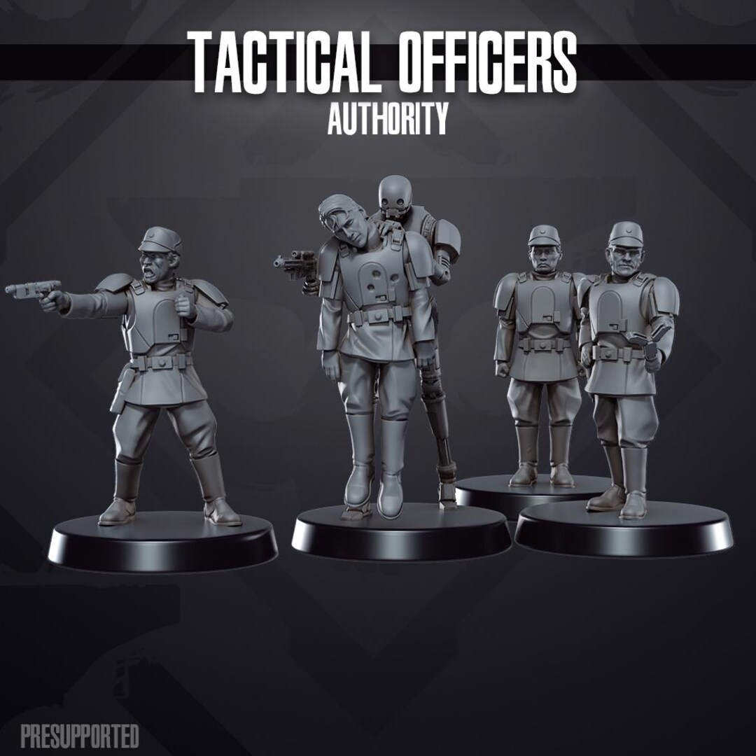 Andor Tactical Officers Authority Full Set, Star Wars, RPG, 3D Printed ...