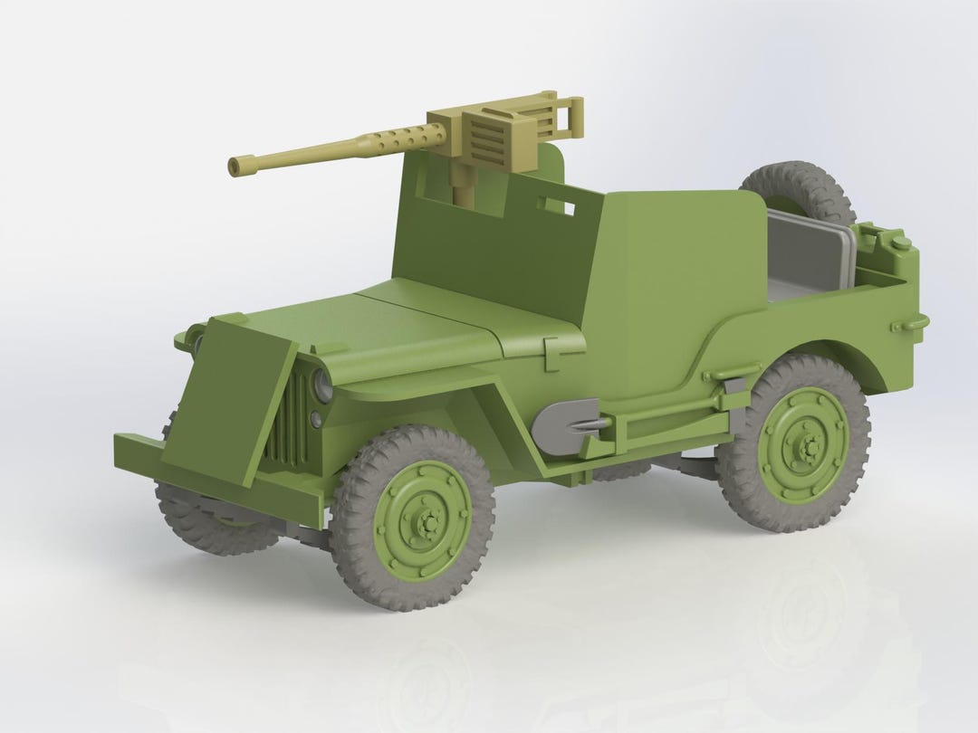 Willys MB - Ford GPW (USA, WW2) Resin Model Kit, 3D Printed, Highly ...