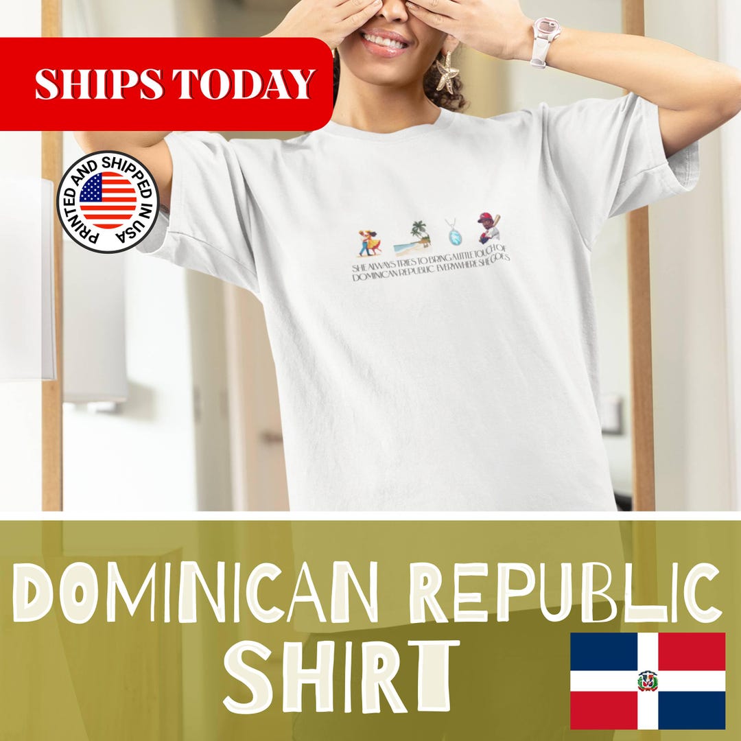 Dominican Republic Heritage Shirt With Iconic Cultural Designs | Travel ...