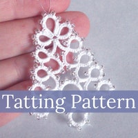 Tatted Christmas Wreath Pattern: Tatting Ornament (digital File) - Etsy