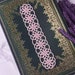 Pink Lace Bookmark in Tatting - Rococo Inspired - Ethereal - Christina ...