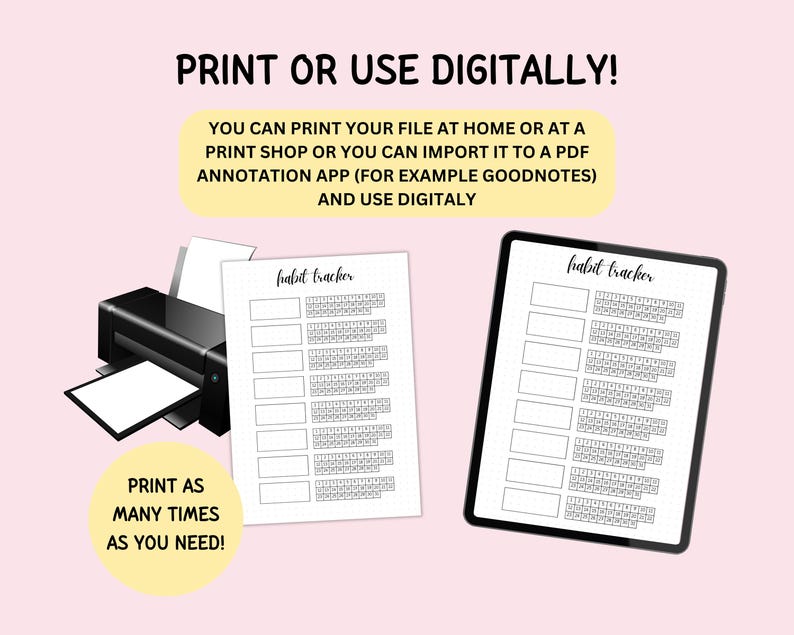 2026 Bullet Journal Bundle: 500+ Printable Planner Pages With Habit ...