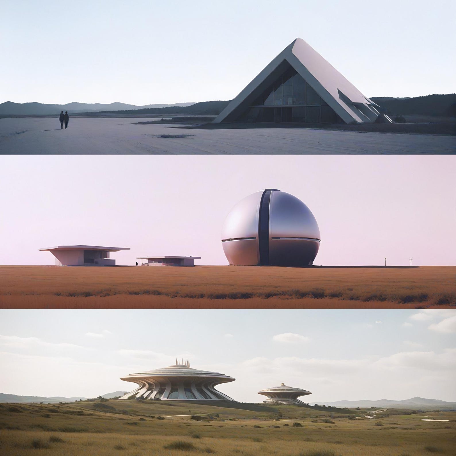 300+ Sci-fi Illustrations Folly Art Pack - Futuristic Architecture ...