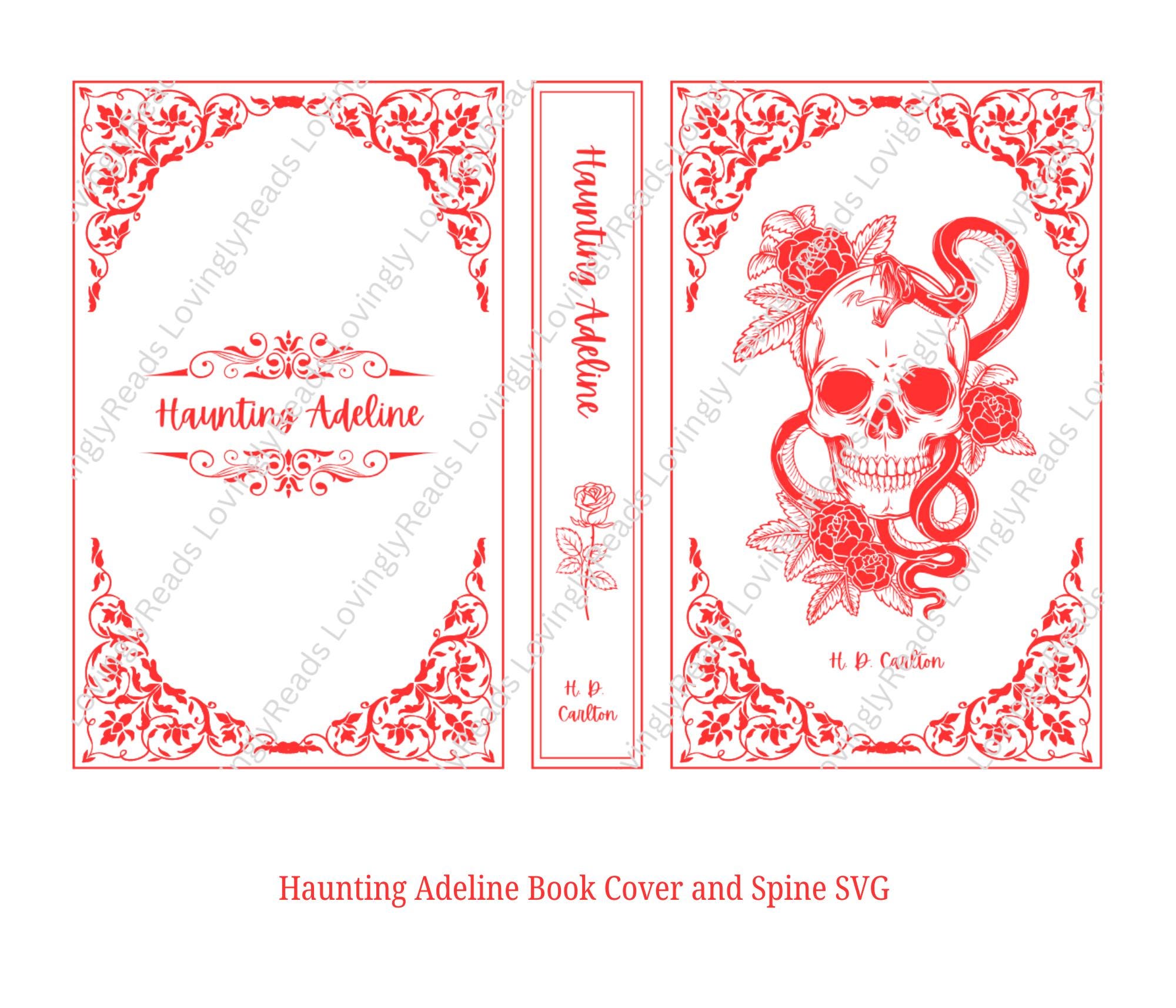 Haunting Adeline Book Cover and Spine Digital Files. SVG/PNG/PDF - Etsy