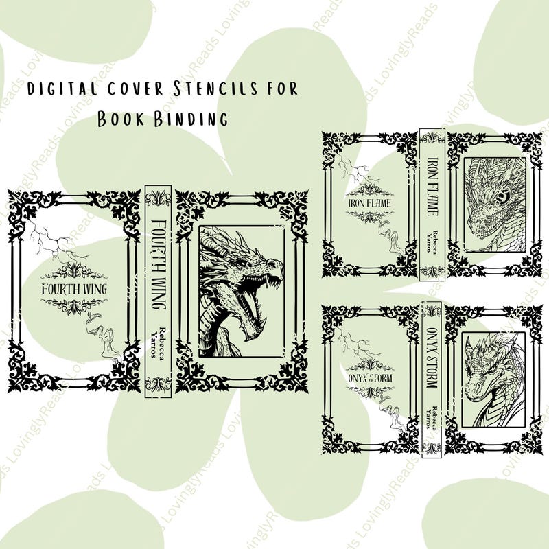 Fourth Wing Book Cover - Etsy