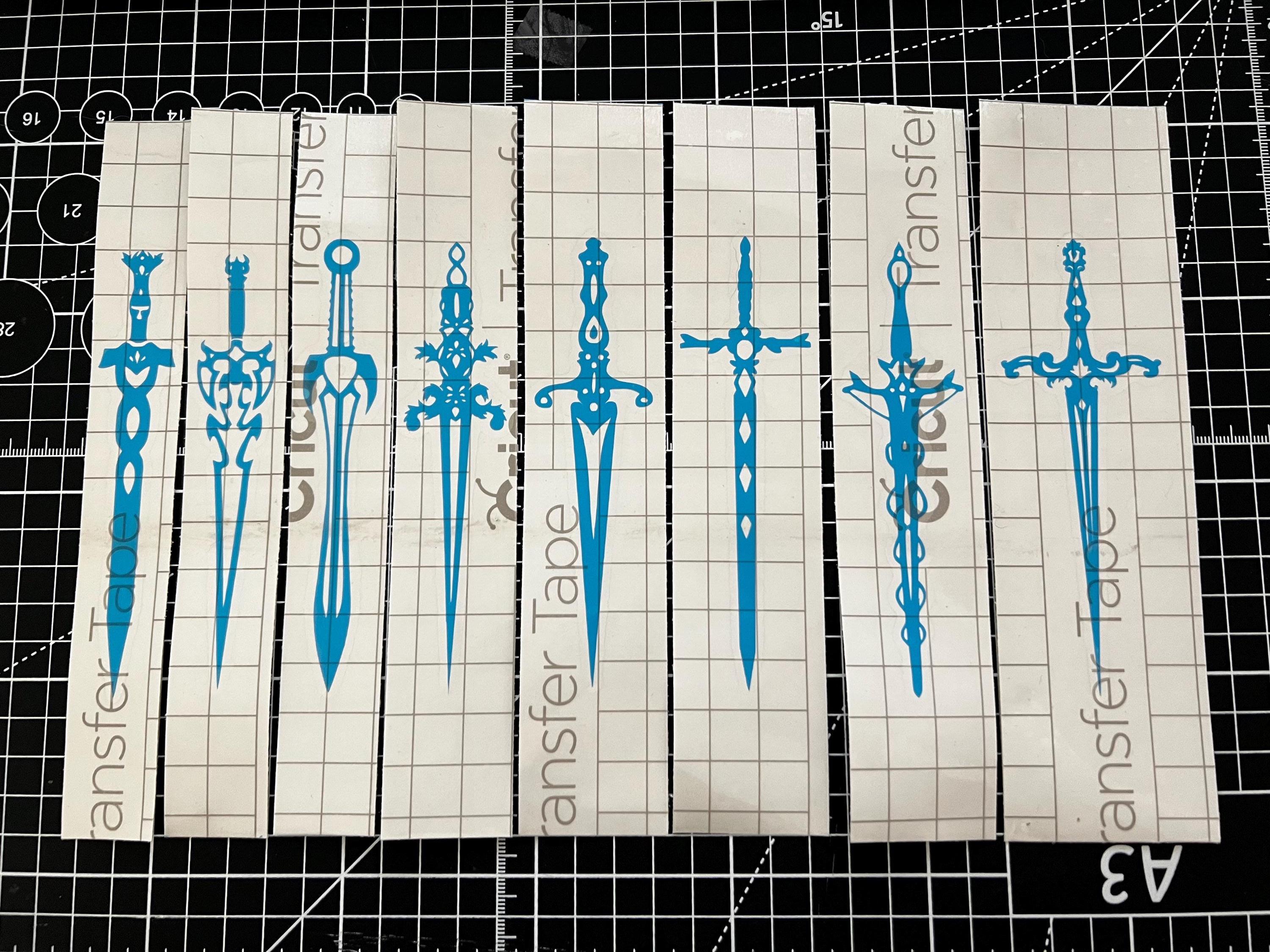 Stencils for Book Edges - Sword Design Stencils for Throne of Glass ...