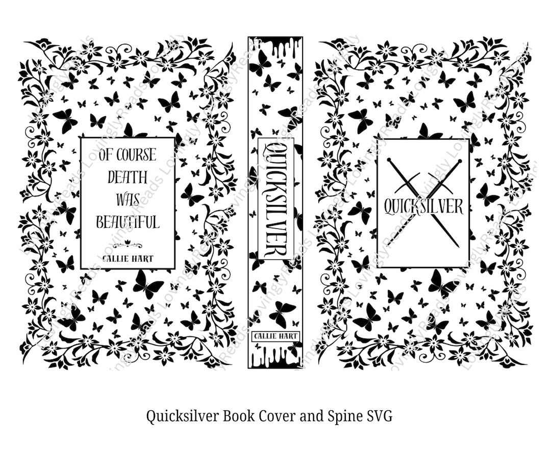 Quicksilver Book Cover and Spine Digital File, Book Rebind, Romantasy ...
