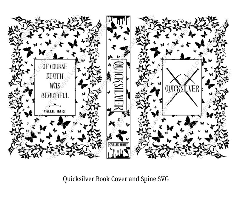 Quicksilver Book Cover and Spine Digital File, Book Rebind, Romantasy ...