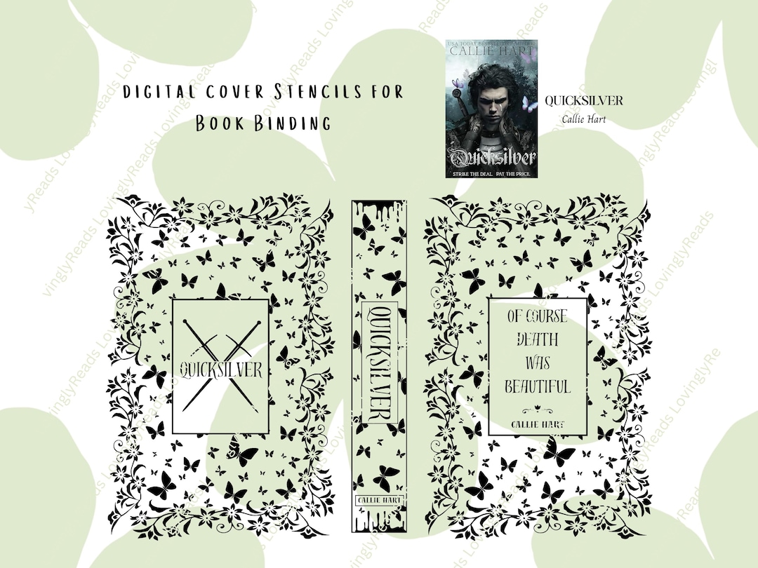 Quicksilver Book Cover and Spine Digital File, Book Rebind, Romantasy ...