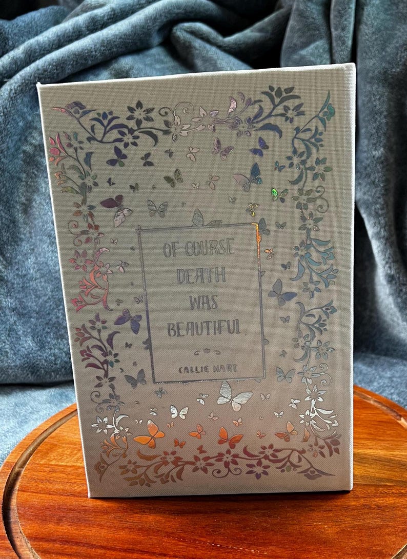 Quicksilver Book Rebind Written by Callie Hart, Ivory and Reflective ...