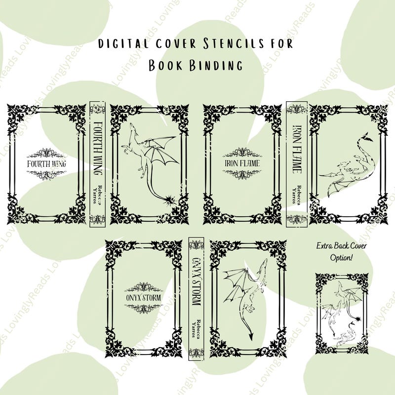 Fourth Wing Book Cover - Etsy