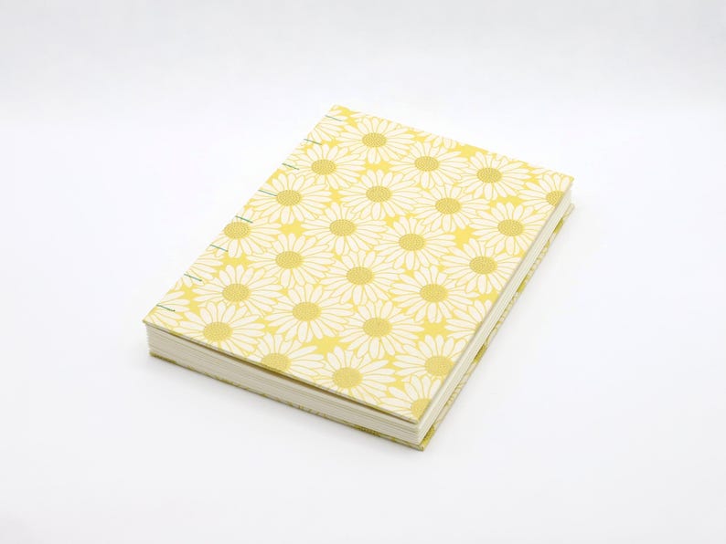 Coptic Stitch Sketchbook: Daisy Pattern, Lay Flat, 7x10 - Etsy