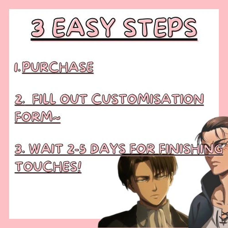 CUSTOM & HANDWRITTEN Attack on Titan Anime Love Letters - Etsy