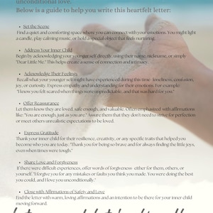 How to Write a Letter to Your Inner Child ~let Go and Let Healing Flow ...