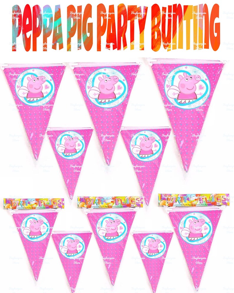 Peppa Pig Show Children Family Happy Birthday Supplies for Girls and ...