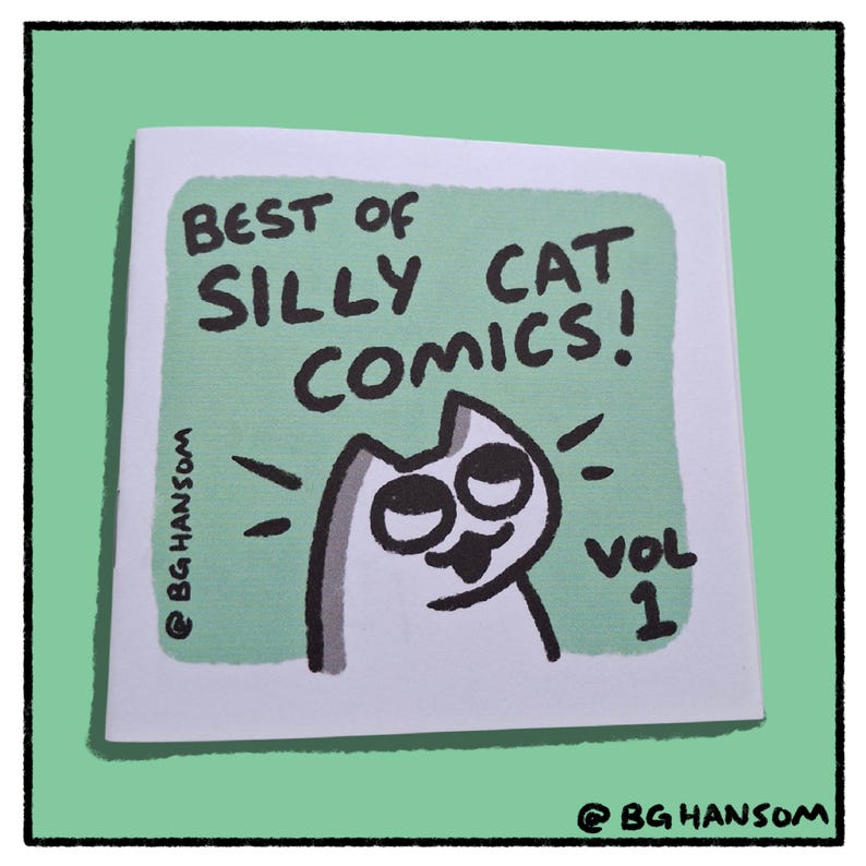 Best of Silly Cat Comics! Zine Vol.1 - Etsy