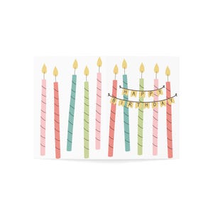 Candle Happy Birthday Card, Digital Download, Printable Card - Etsy