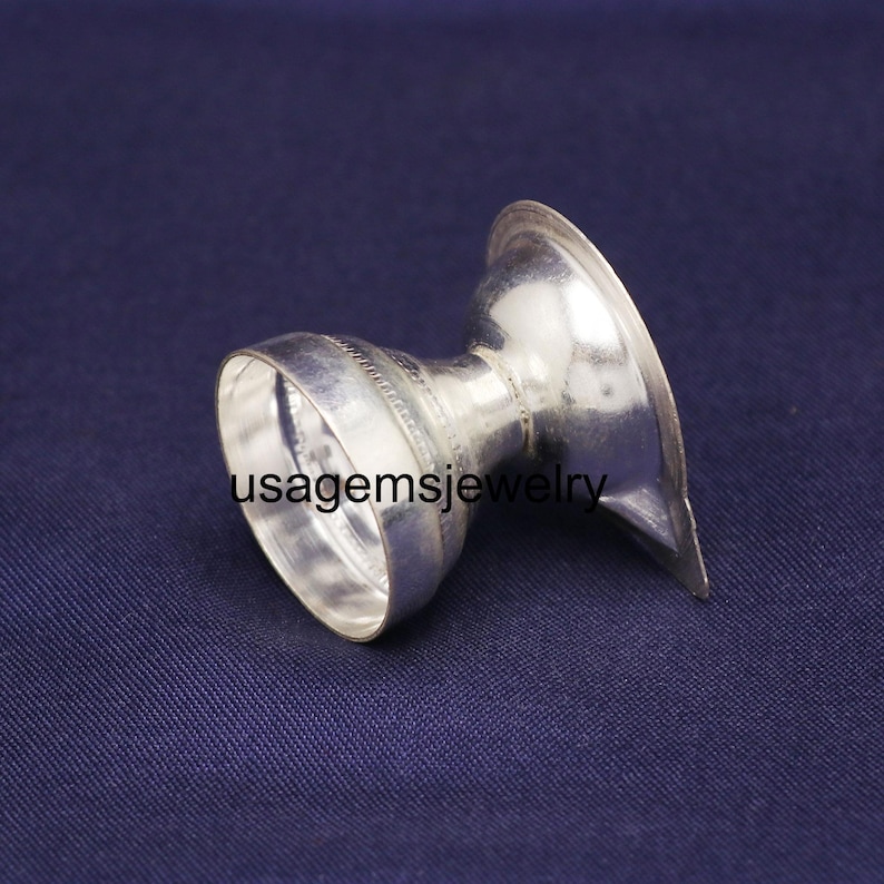 Pure Silver Diya Bati – Traditional Indian Pooja Oil Lamp for Aarti ...