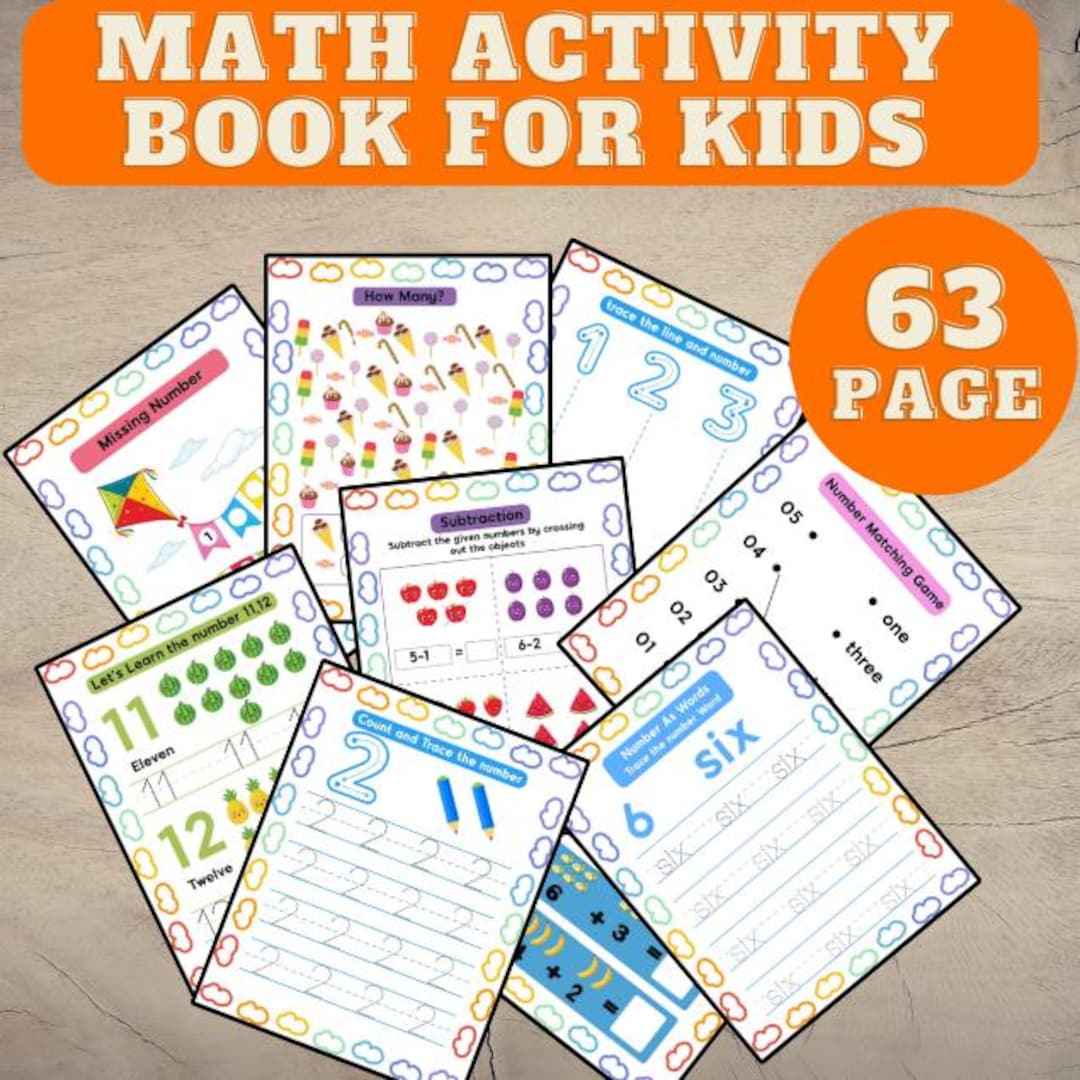 Math Activity Pages for Kids: Fun and Interactive Math Exercises for ...