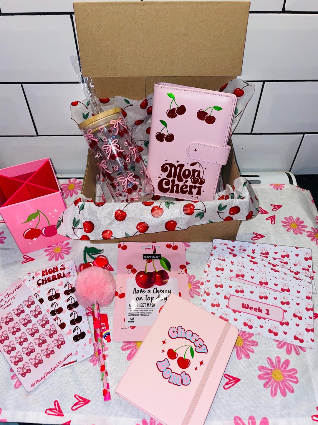 Cherry Themed Budgeting Gift Box - Etsy