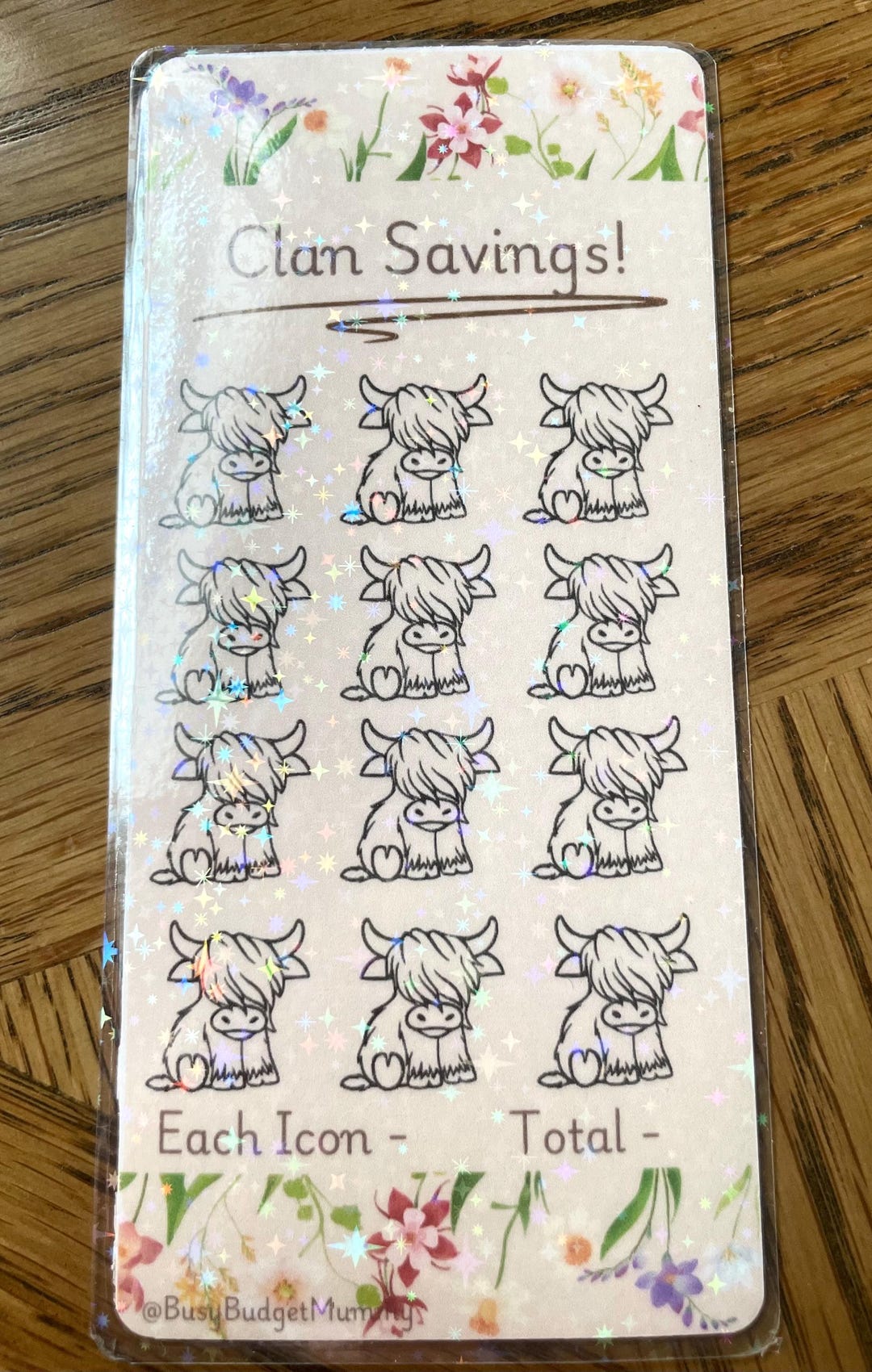 Highland Coo Sparkling Savings Challenge - Etsy